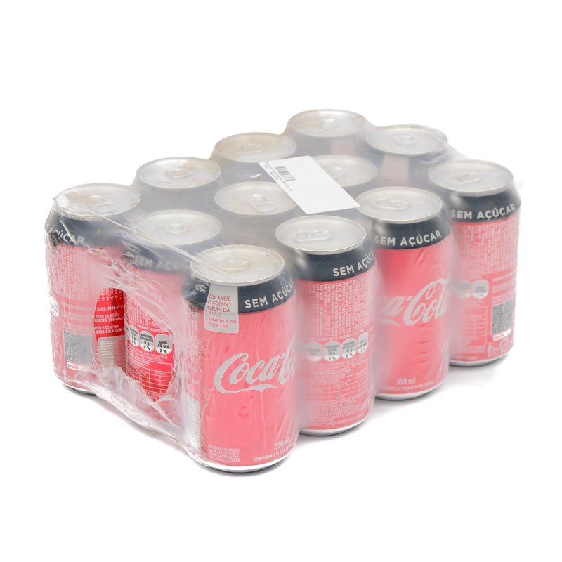 Refrigerante Coca-Cola Zero Lata 350 ml 12 unidades