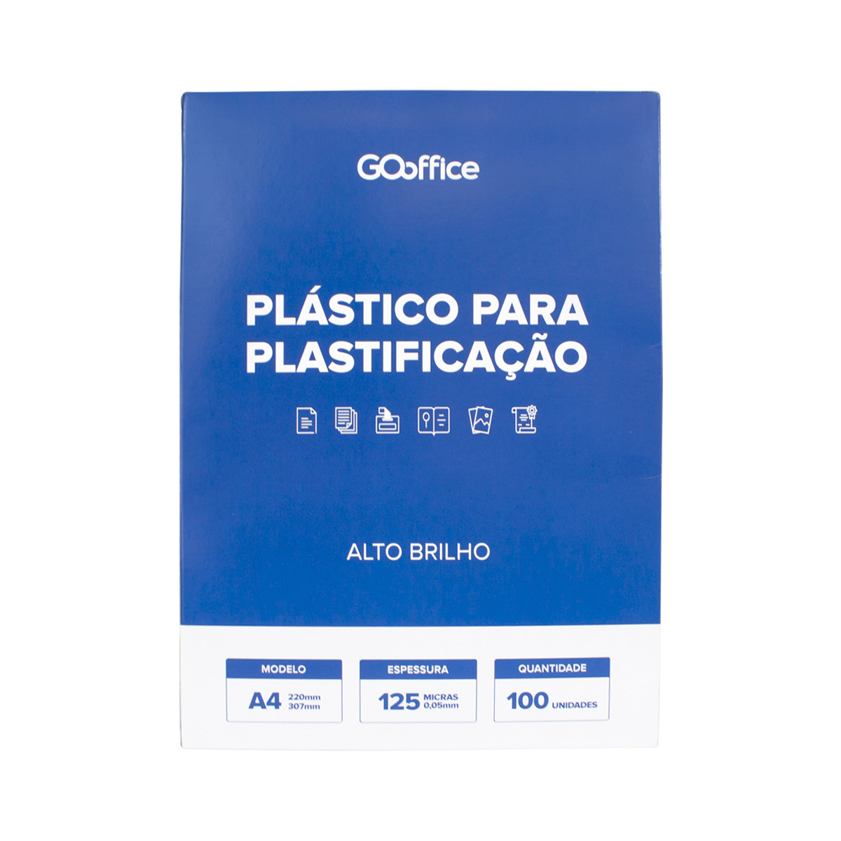 Plástico para Plastificação Go Office A4 220x307mm PCT 100UN
